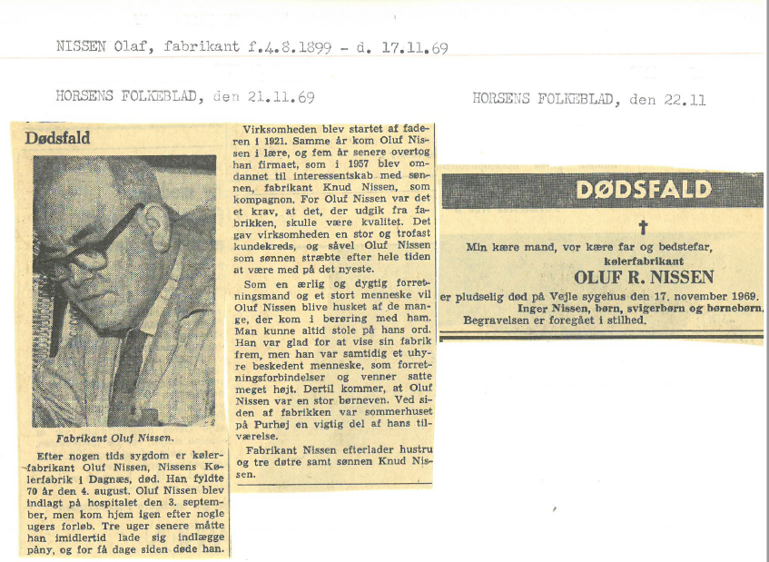 Oluf R. Nissen f. 4. august 1899 - d. 17. november 1969 - Horsens Leksikon